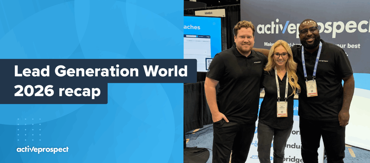 Lead Generation World 2026 Recap Activeprospect